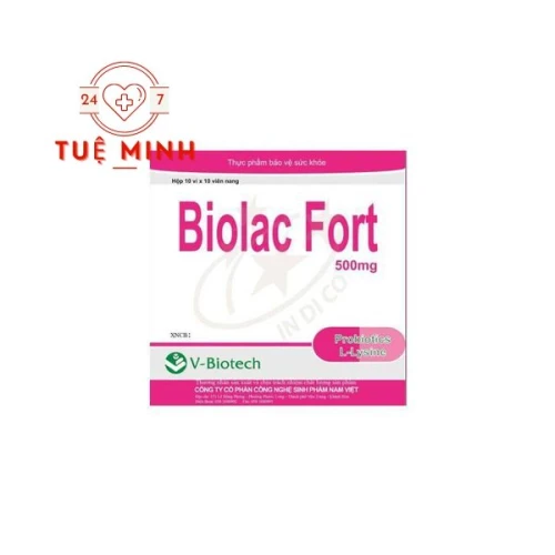 Biolac forte 500mg chính hãng bán tại nhà thuốc Tuệ Minh