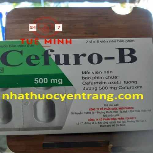 Cefuro-b (20 viên) chính hãng bán tại nhà thuốc Tuệ Minh
