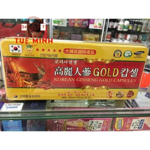 Korean ginseng gold capsules chính hãng bán tại nhà thuốc Tuệ Minh