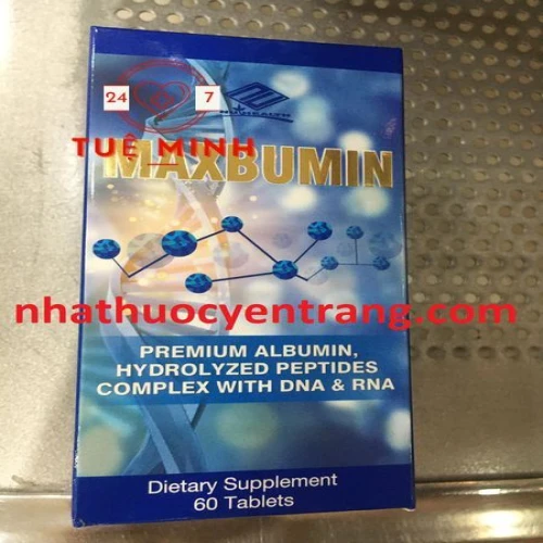 Maxbumin 60 viên chính hãng bán tại nhà thuốc Tuệ Minh