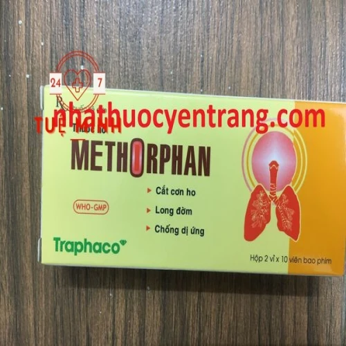 Methorphan viên chính hãng bán tại nhà thuốc Tuệ Minh