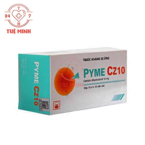 Pyme CZ10 Pymepharco (viên nén) - Thuốc điều trị viêm mũi dị ứng