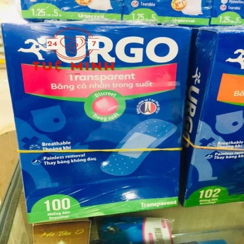 Urgo transparent assorted (100 miếng) chính hãng bán tại nhà thuốc Tuệ Minh