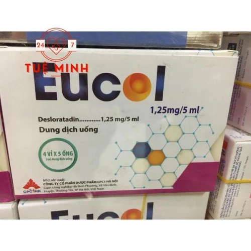 Eucol 1.25mg/5ml chính hãng bán tại nhà thuốc Tuệ Minh