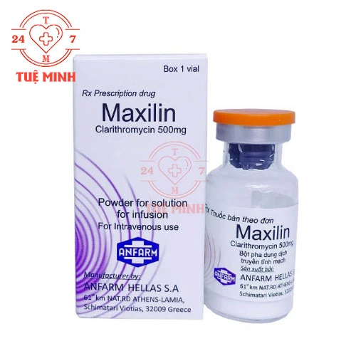 Maxilin 500mg - Thuốc điều trị nhiễm khuẩn hiệu quả đường tiêm