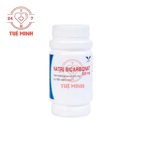 Natri bicarbonat 500mg Bidiphar - Thuốc để làm kiềm hóa