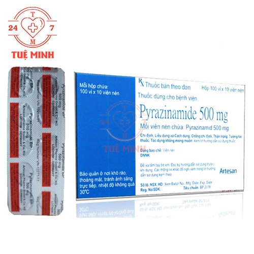 Pyrazinamide 500mg Artesan - Thuốc điều trị bệnh lao phổi và ngoài phổi