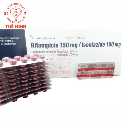 Rifampicin 150/ Isoniazide 100 - Thuốc điều trị bệnh lao hiệu quả